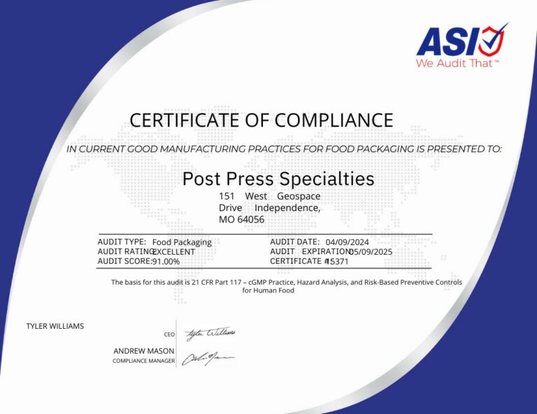 We're proud to announce... - Post Press Specialties